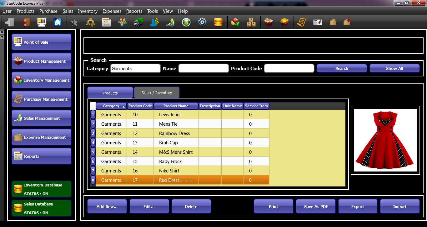 POS for Garments Stores & Boutiques